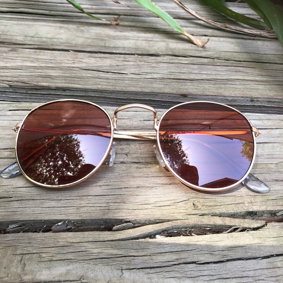 Accessories | Vintage Rose Tinted Round Sunnies | Poshmark